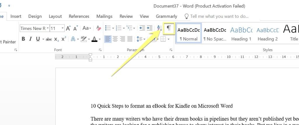 10 Quick Steps to Format an eBook for Kindle on Microsoft Word - Write ...